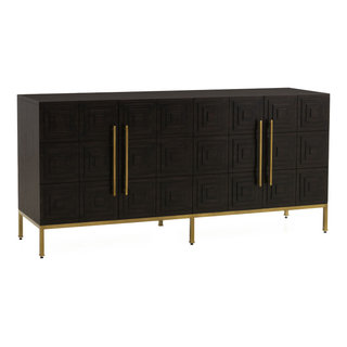 Alon Espresso Media Console - Contemporary - Entertainment Centers And ...