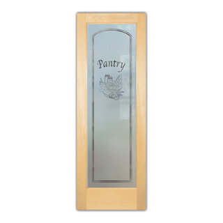 Pantry Doors - Bread Basket Frosted Glass Design - 24" x 80 ...