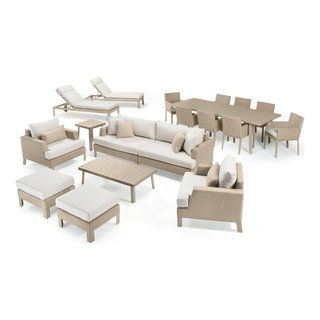 Portofino Sling 19 Piece Sunbrella Outdoor Patio Estate Set ...