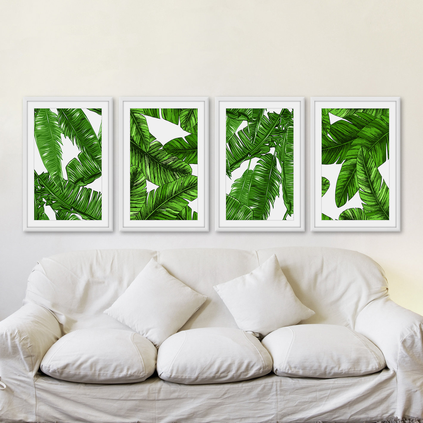 St. Petersburg Quadriptych, 120x45 - Tropical - Prints And Posters - by ...