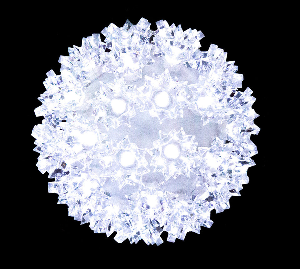 150L LED 10" Sphere Pure White LEDs - Contemporary - Holiday Lighting ...