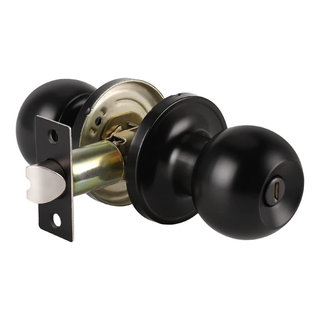 Matte Black Finish Privacy Door Knob, Pack of 10 - Transitional ...