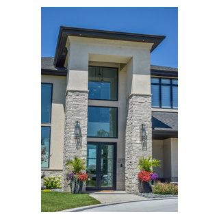 Fond Du Lac Ashlar Home - Midcentury - Exterior - Omaha - by Edward's ...