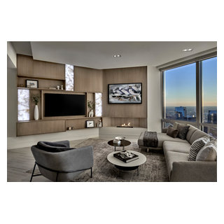 Sky-High Home - Contemporary - Living Room - Chicago - by CI DESIGN ...