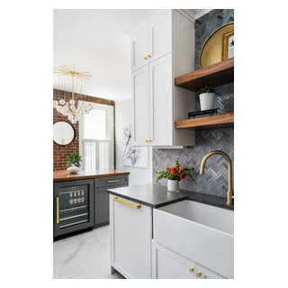 Charlestown 1880s Brownstone Kitchen - Transitional - Kitchen - Boston ...