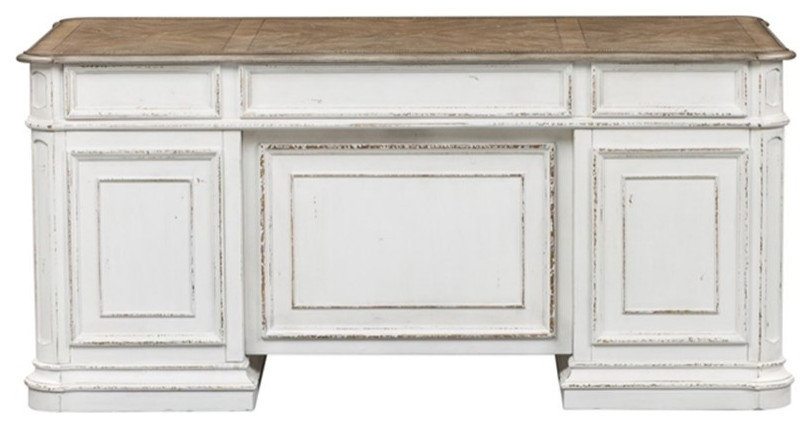 Magnolia Manor White Desk - Farmhouse - Desks And Hutches - by ...