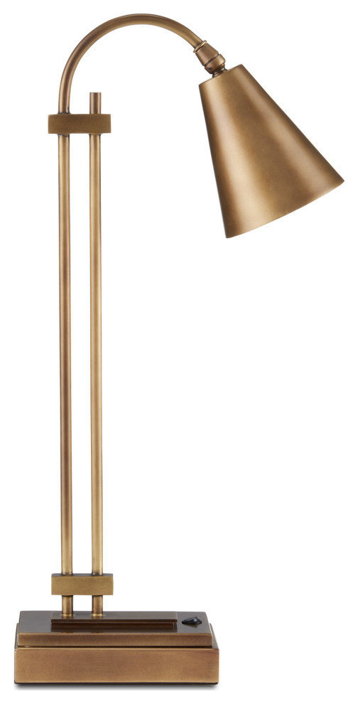 Symmetry Brass Desk Lamp - Contemporary - Table Lamps - by Sideboards ...