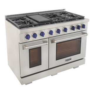 Kucht Professional 48" Stainless Steel Natural Gas Range with in Silver ...