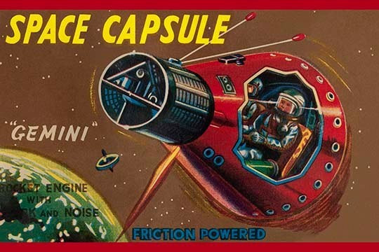 Space Capsule Gemini, 20" x 30" - Contemporary - Prints And Posters ...