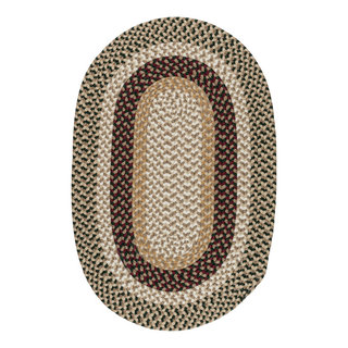 Colonial Mills Rug Burmingham Blue Crest Oval, 11x14 - Farmhouse ...