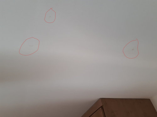 Small spots on ceiling