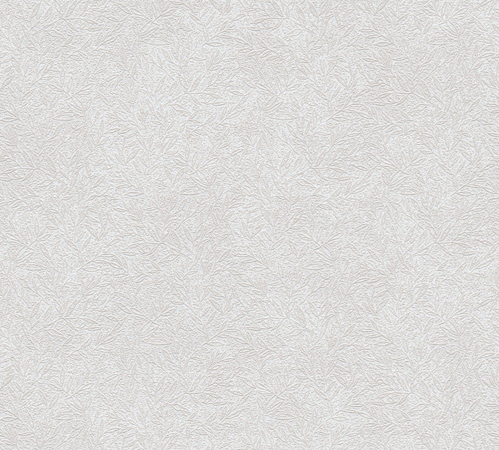 Sayuri Cream Leaf Trail Wallpaper, Swatch, Swatch - Contemporary ...