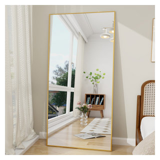 Easly 30x71 Aluminum Alloy Framed Rectangular Oversized Standing Floor ...