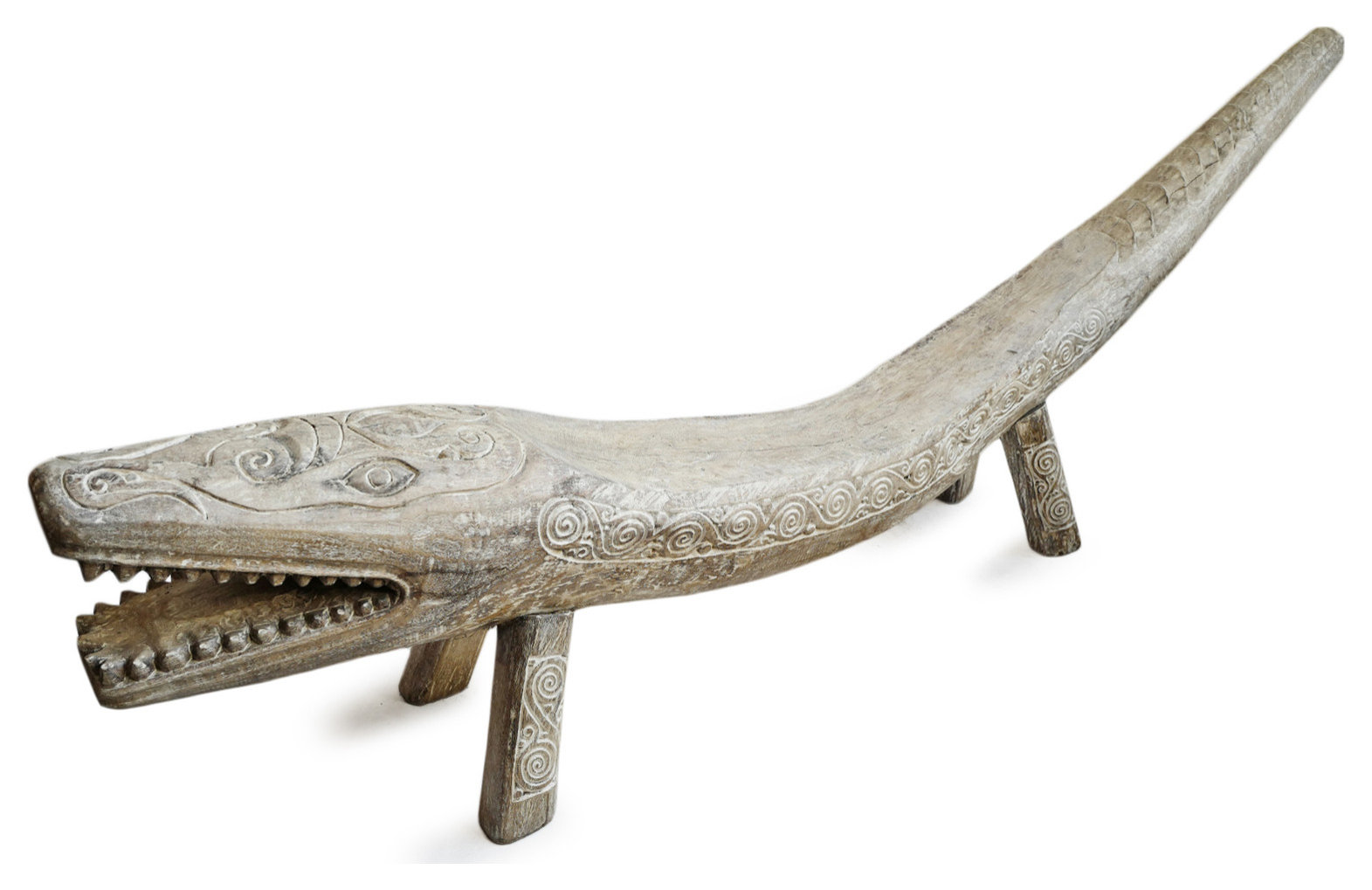 Crocodile Log Bench - Contemporary - Outdoor Benches - by Design Mix ...