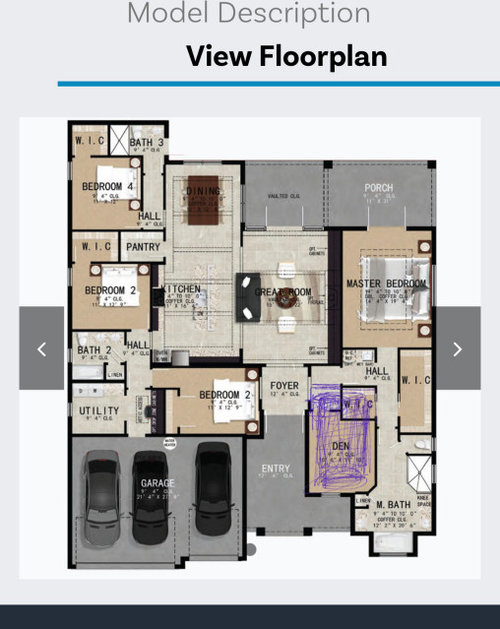 Floor plan closets