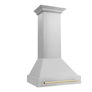 ZLINE 30" Stainless Steel Range Hood With Stainless Steel Shell ...