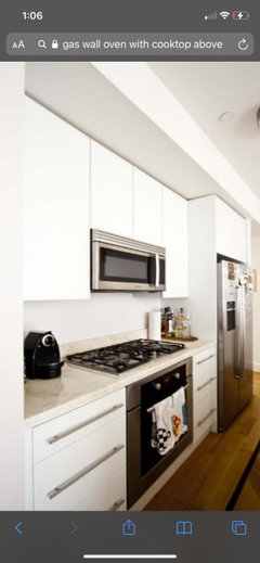 Gas range too deep for space. Afraid it will stick out from cabinets