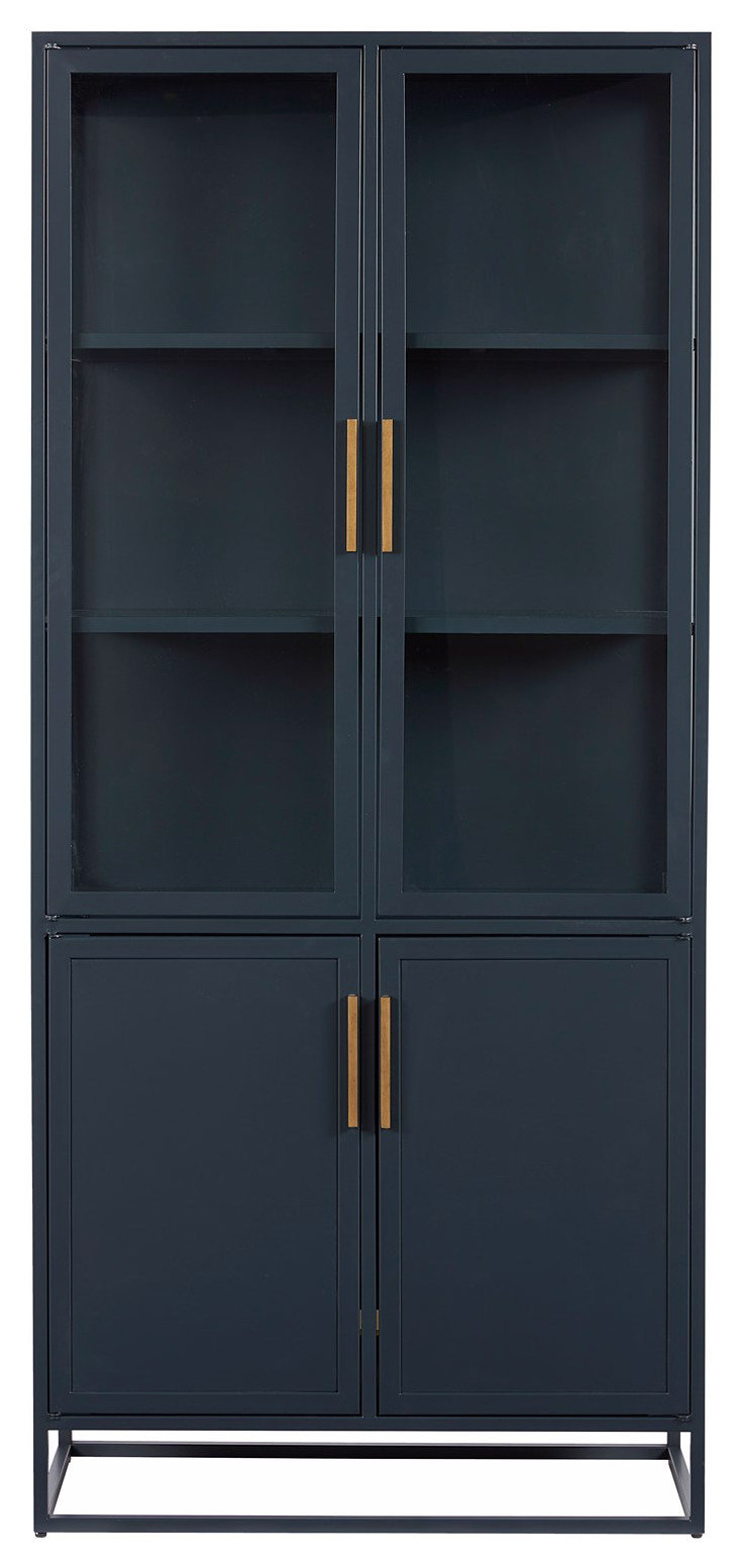 Santorini Tall Metal Kitchen Cabinet - Transitional - Kitchen Cabinetry ...