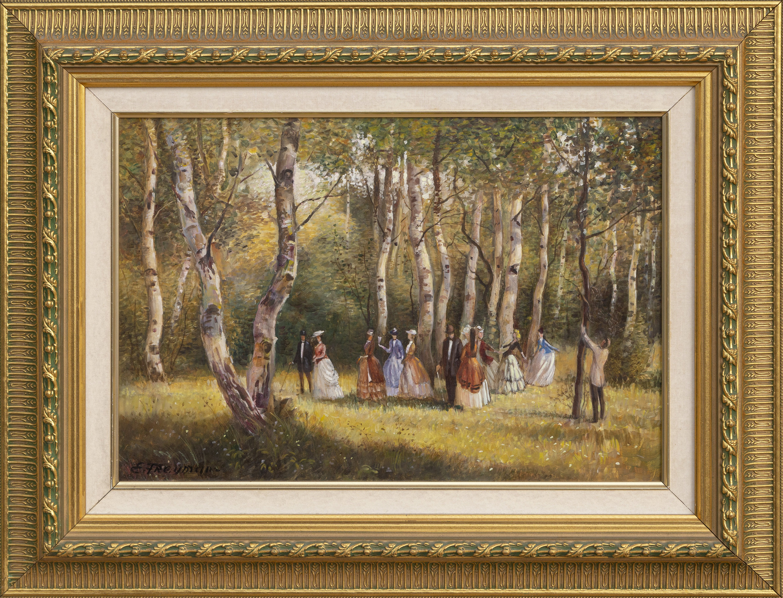 Afternoon Party, Erik Freyman, 16x12 - Traditional - Paintings - by ...