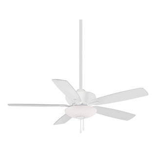 Minka Aire Minute 52 in. Integrated LED Indoor Flat White Ceiling Fan ...
