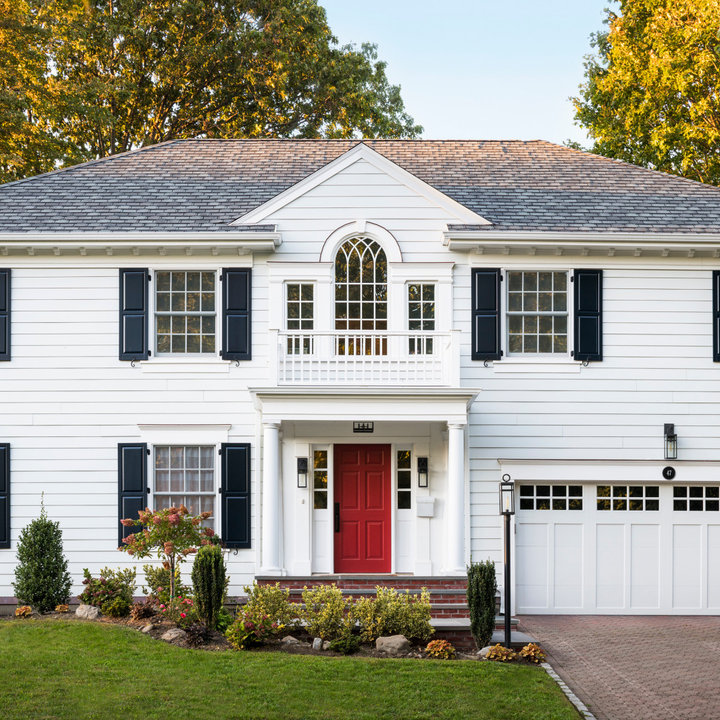 Colonial House Front Walkway - Photos & Ideas | Houzz