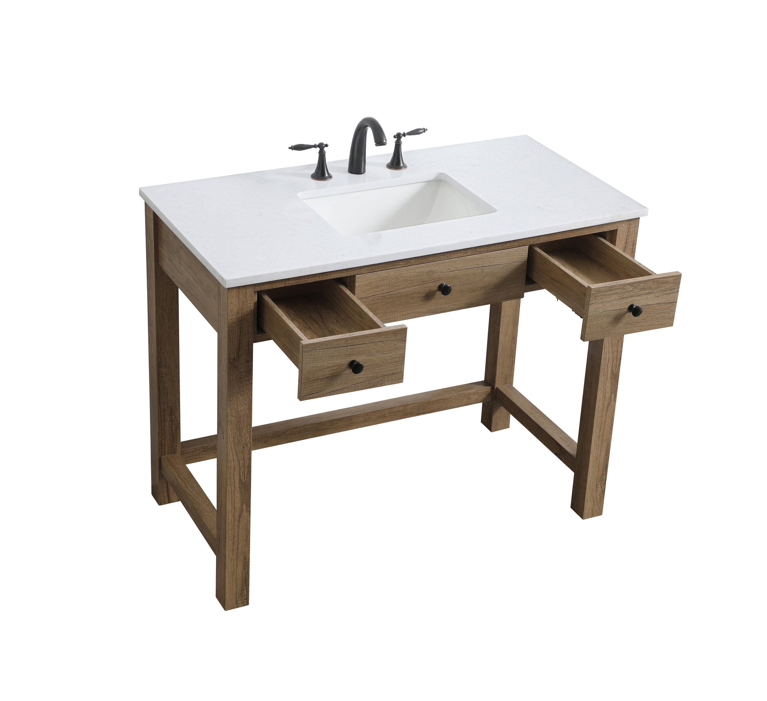 36" ADA Compliant Bathroom Vanity, 42" - Farmhouse - Bathroom Vanities ...