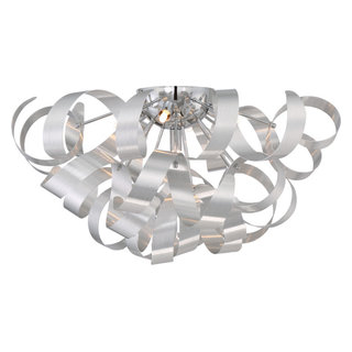 Ribbons 5-Light Flush Mount, Millenia - Contemporary - Flush-mount ...