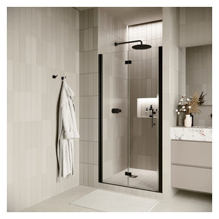 Watson 36"x72" Bi-Fold Shower Door, CrystalTech Treated 1/4" Tempered ...