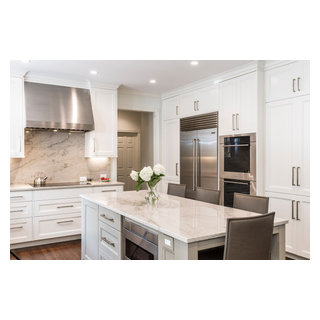 Stylish Carmel Kitchen Transformation - Transitional - Kitchen ...