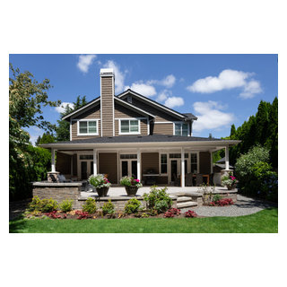 Back Porch Renovation and Expansion - Transitional - Porch - Seattle ...