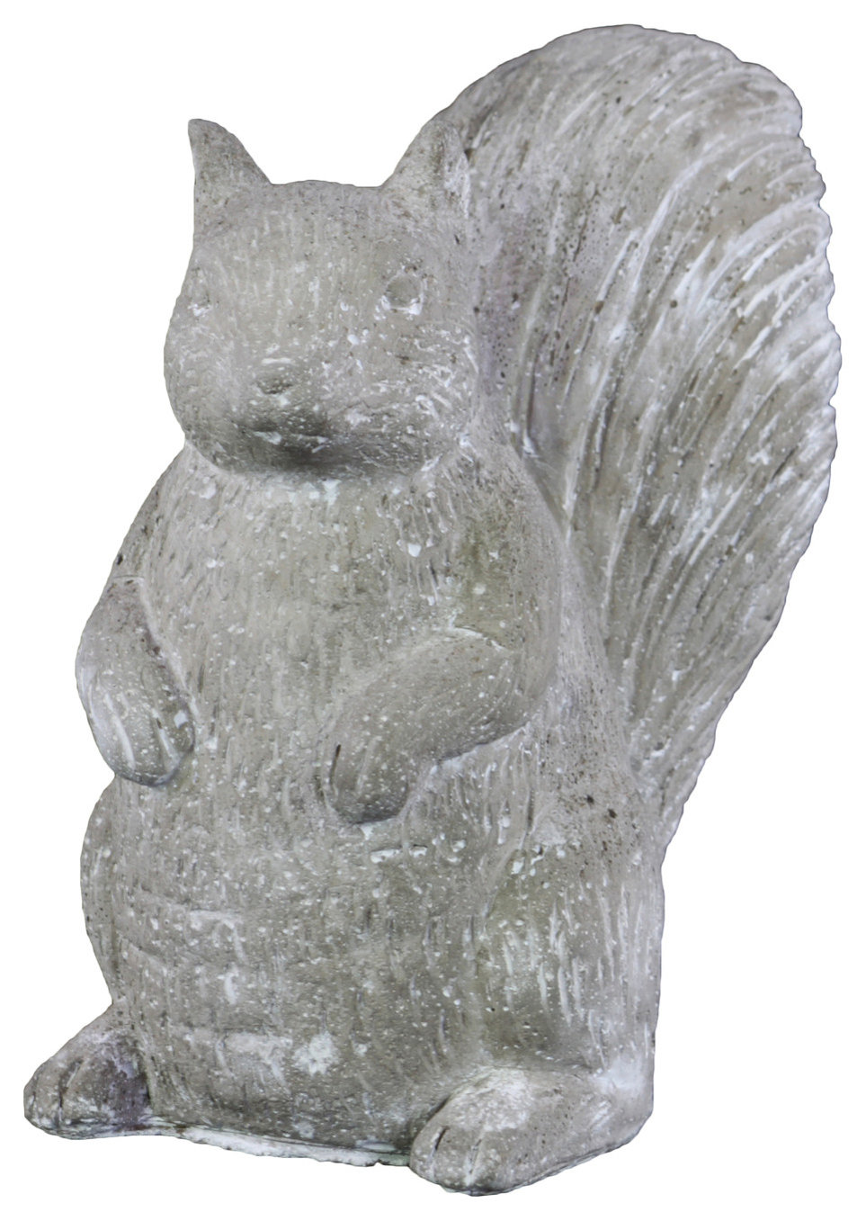 Cement Standing Squirrel Figurine - Rustic - Garden Statues And Yard ...