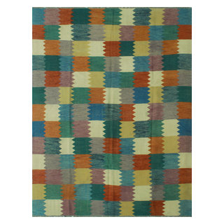 Winchester Kilim Gaila Rust Rug, 8'6 x 11'0 - Contemporary - Area Rugs ...