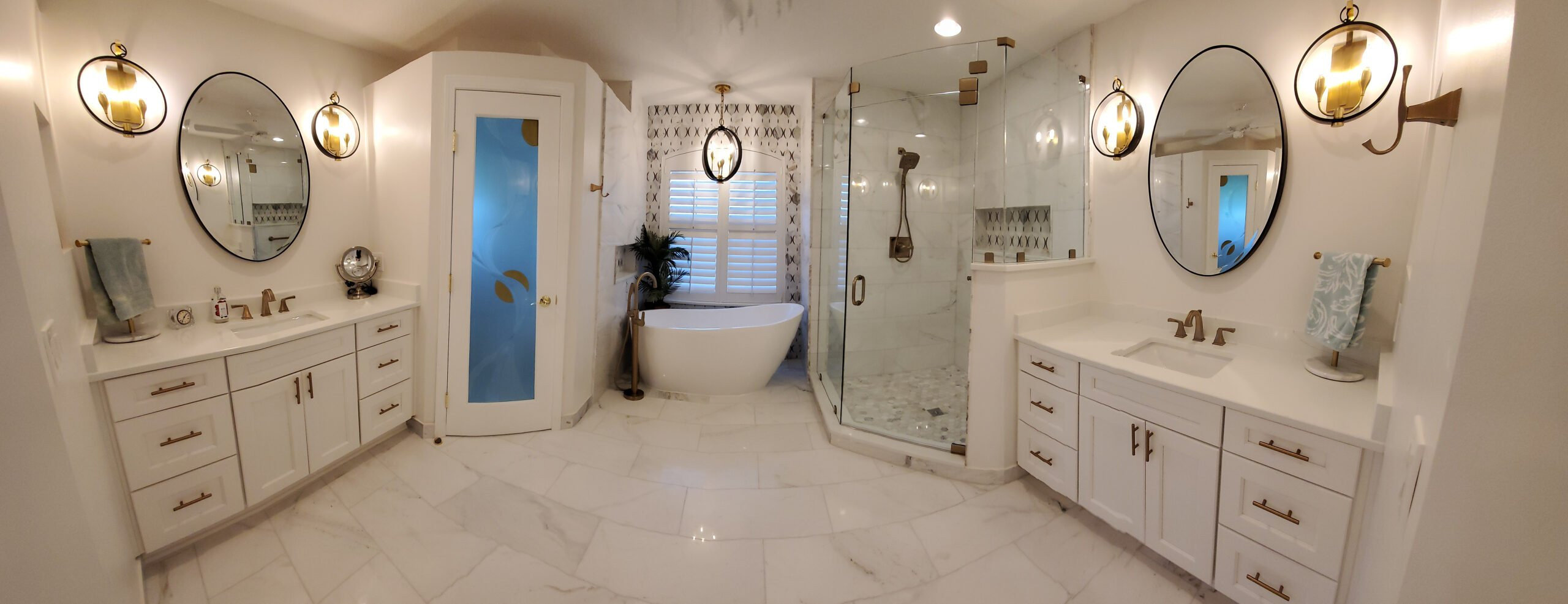 Front Doors - Ribbon Reflection Moons Frosted Glass Design - 30" x 80 ...