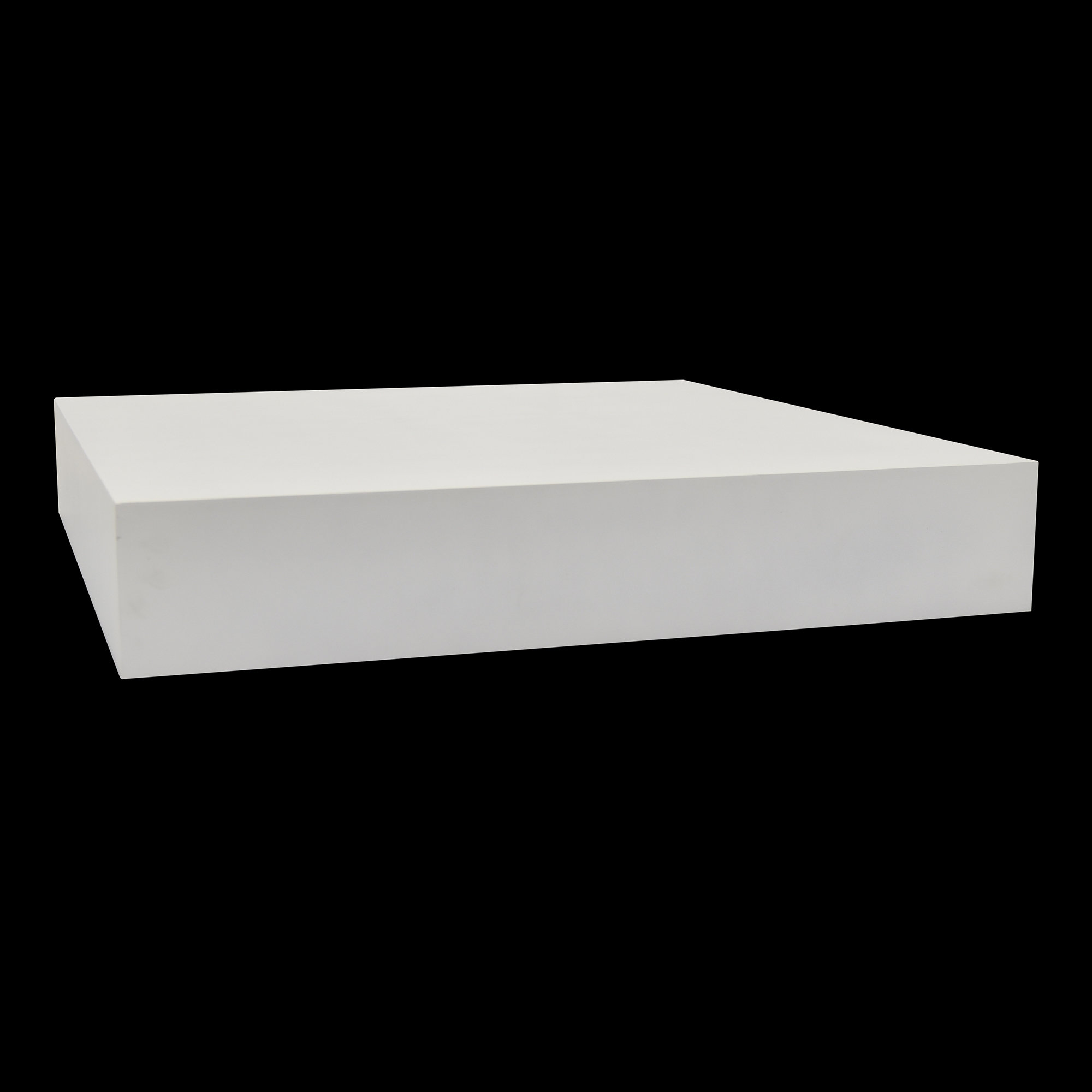 Plutus Brands Wood Platform, White Wood - Transitional - Display And ...