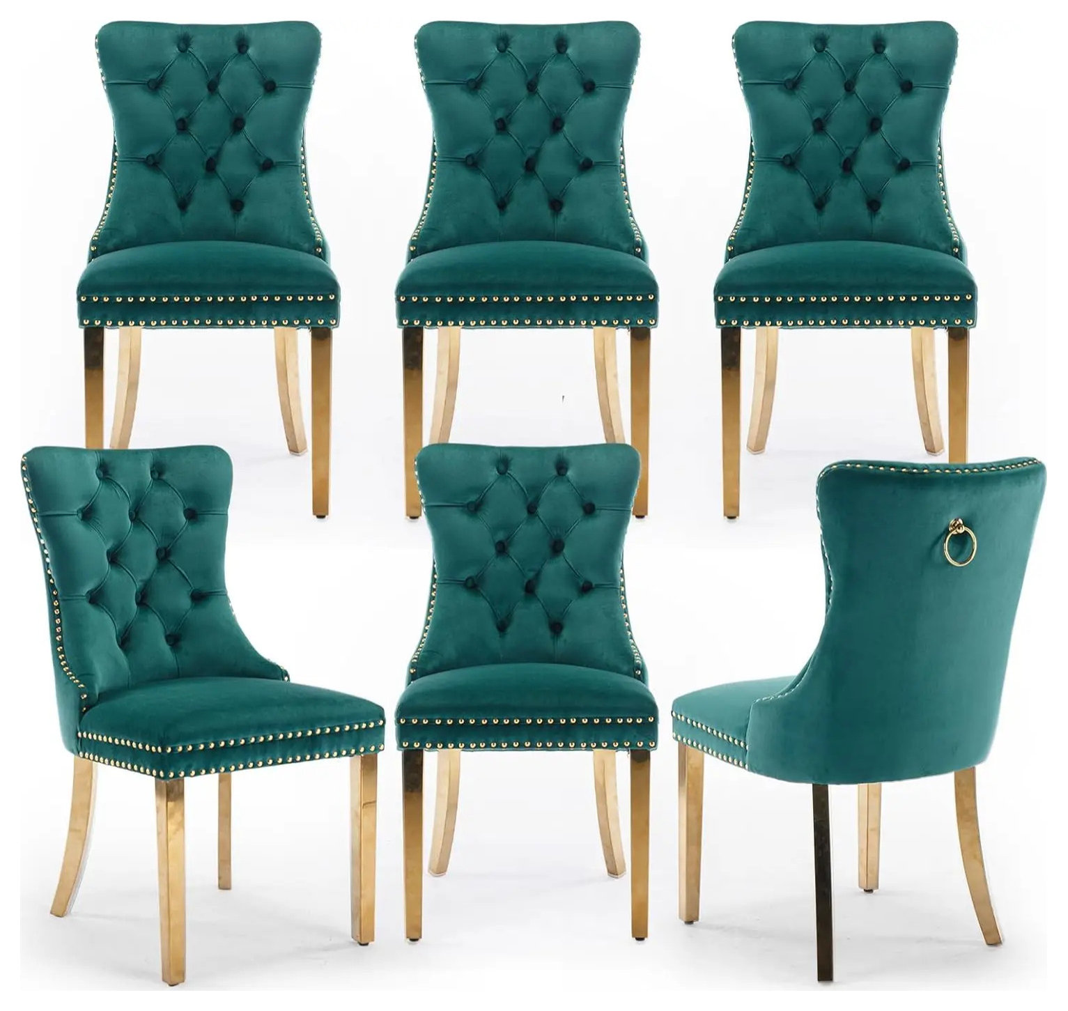 Tufted Dining Chairs, Set of 6 - Contemporary - Dining Chairs - by ...