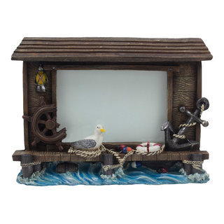 Boat House Nautical Theme Desktop Picture Frame for 4"x6" Photo - Beach ...