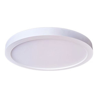 1 Light Pancake Led Flushmount In White (X9207-W-LED) - Modern - Flush ...