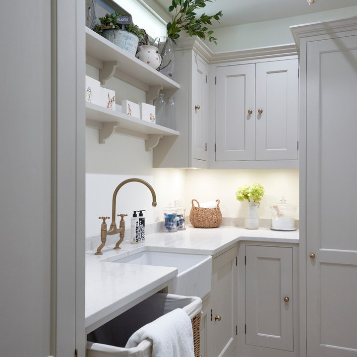 75 Beautiful Laundry Room with Subway Tile Splashback Ideas & Designs ...