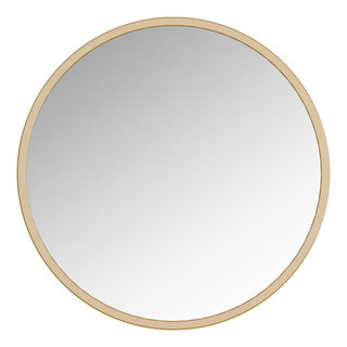 Halcyon Gold 28 Framed Round mirror - Contemporary - Bathroom Mirrors ...