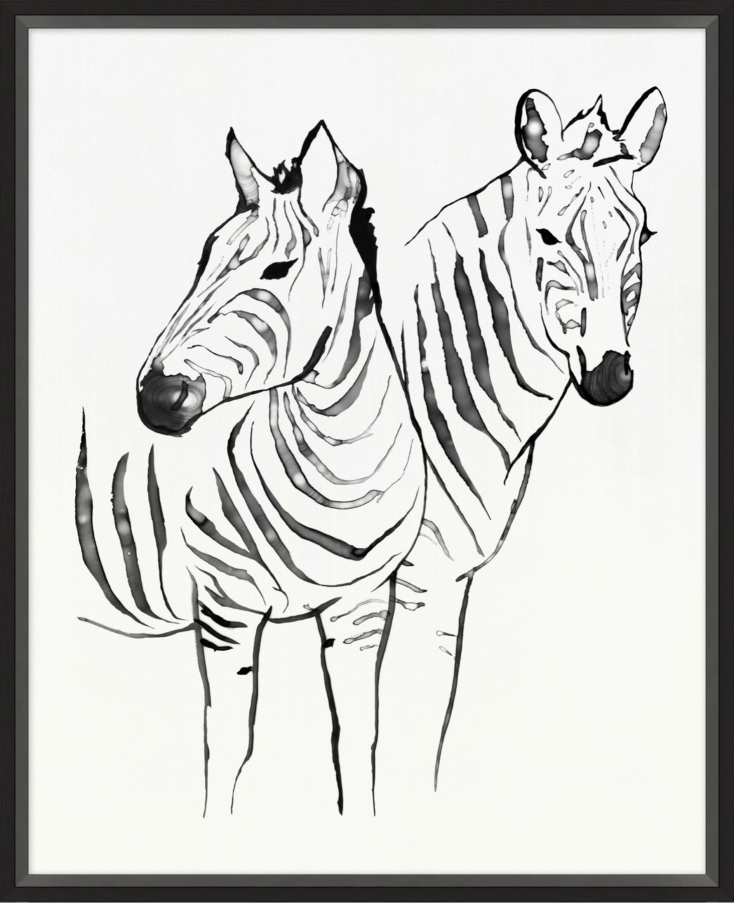 Graphic Zebra 1, Giclee Reproduction Artwork, 25.25x31.25 ...