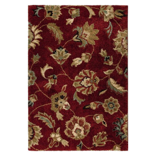 Orian Wild Weave London Shag Area Rug, Rouge, 7'10"x10'10 ...