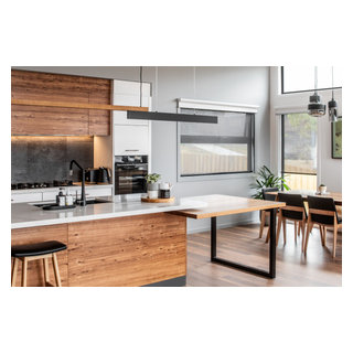 Timber Messmate - Modern - Kitchen - Hobart - by Kitchen Centre | Houzz AU