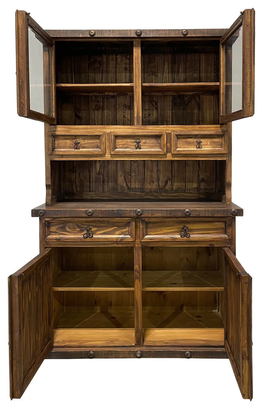 Oasis Small Hutch & Buffet - Rustic - China Cabinets And Hutches - by ...