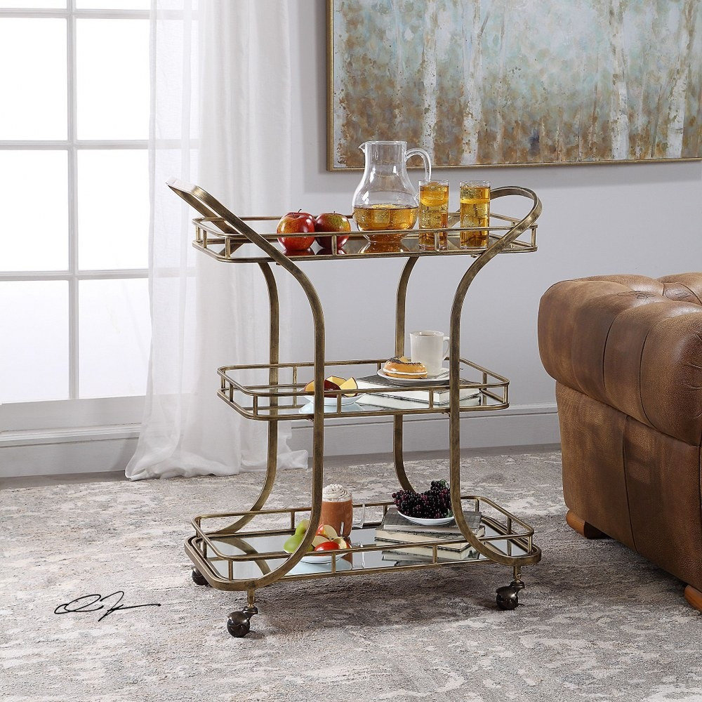 36.75 inch Serving Cart - Furniture - Table - 208-BEL-2971143 - Bailey ...