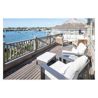 Modern Nantucket Nautical: Deck - Beach Style - Deck - by Betty ...