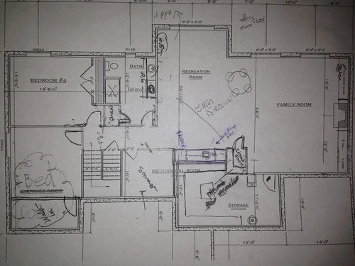Lower level floor plan