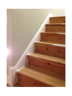 How can I fill in the gaps between stairs and sideboard?