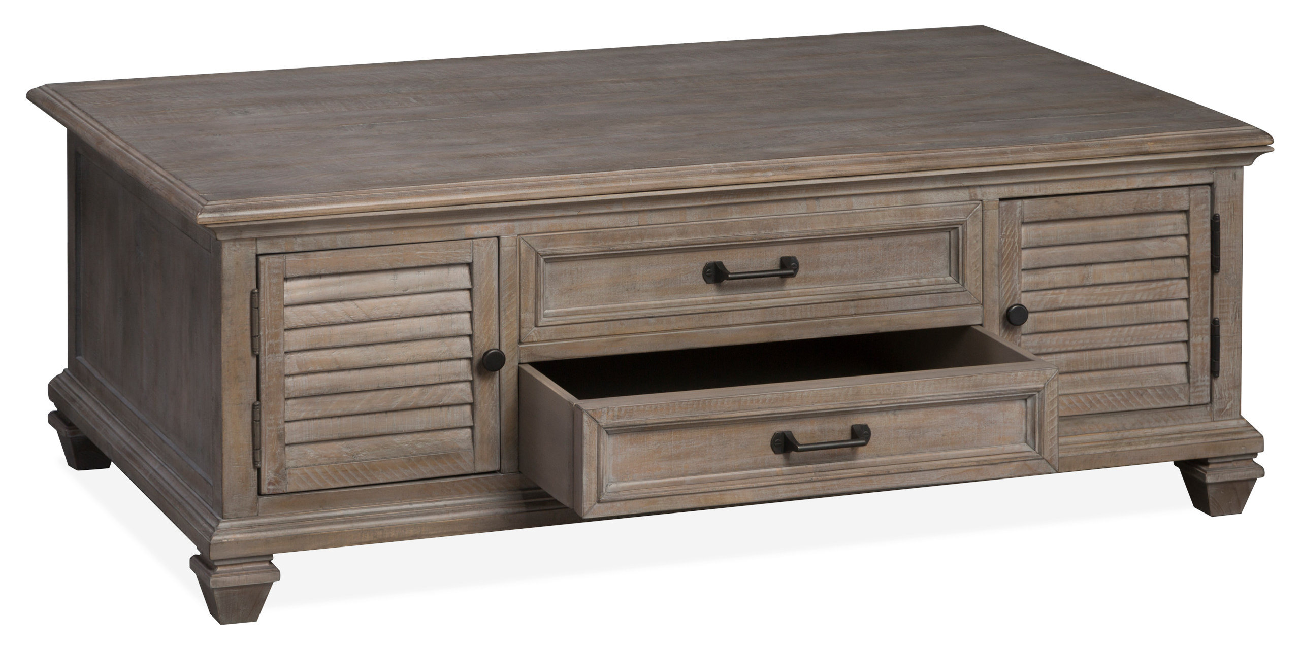 Lift Top Storage Cocktail Table WithCasters - French Country - Coffee ...