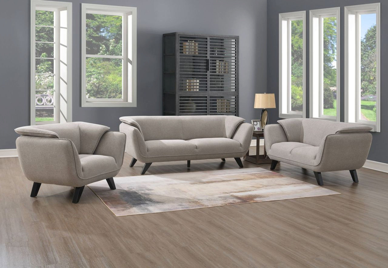 ACME Nayeli Chair, Brown Linen - Transitional - Armchairs And Accent ...