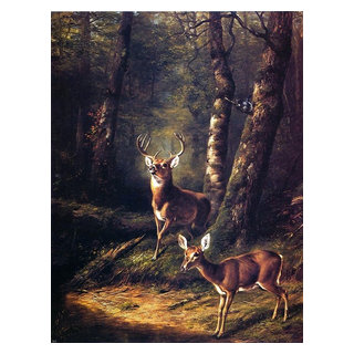 Arthur Fitzwilliam Tait The Forest: Adirondacks Gallery Wrapped Canvas ...